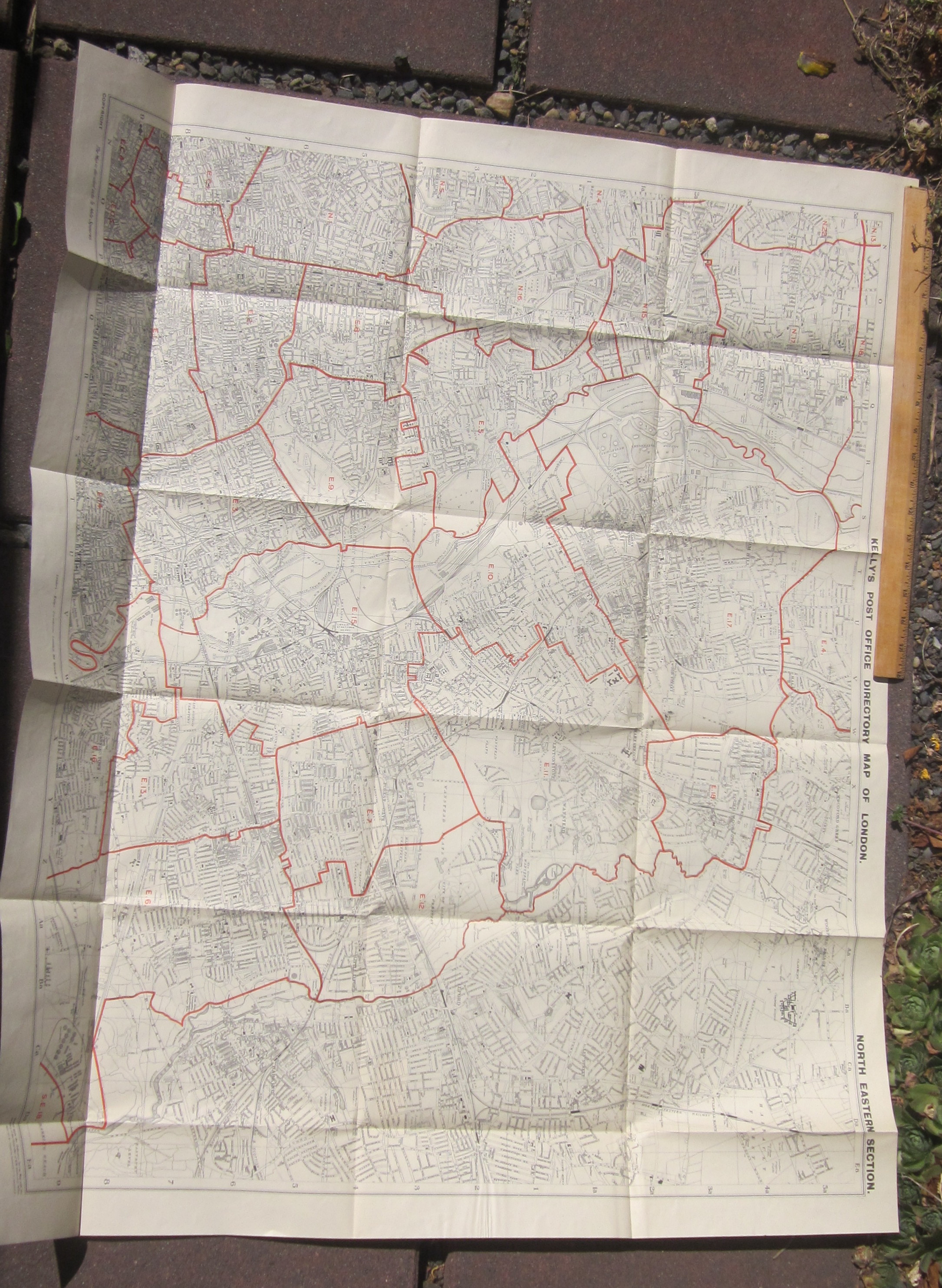 Kelly's Post Office Directory Map of London